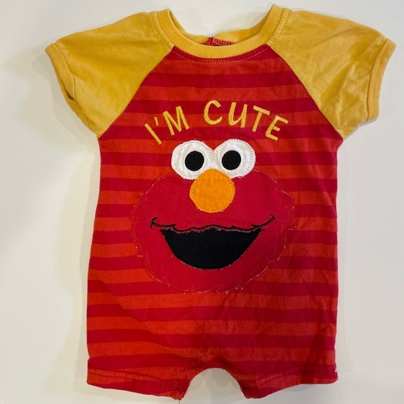 Sesame Street | One Pieces | Y2k Sesame Street Elmo Baby Shortall ...